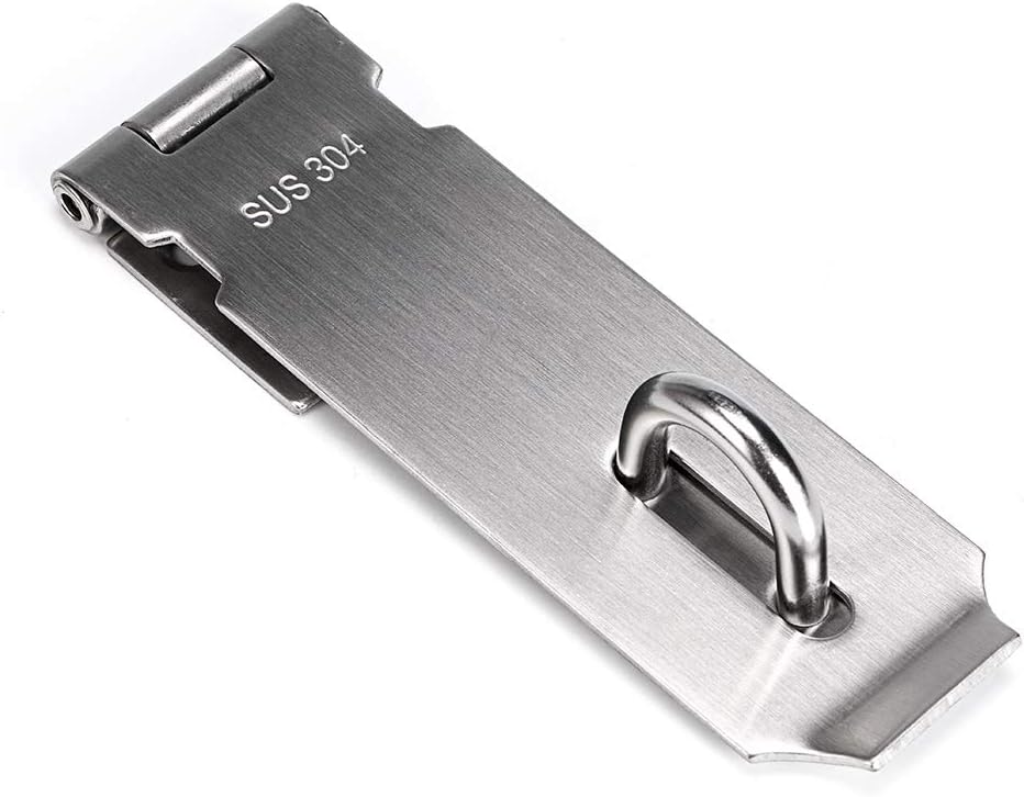 IGNPION SUS304 Stainless Steel Hasp and Staple Lock Heavy Duty Padlock ...