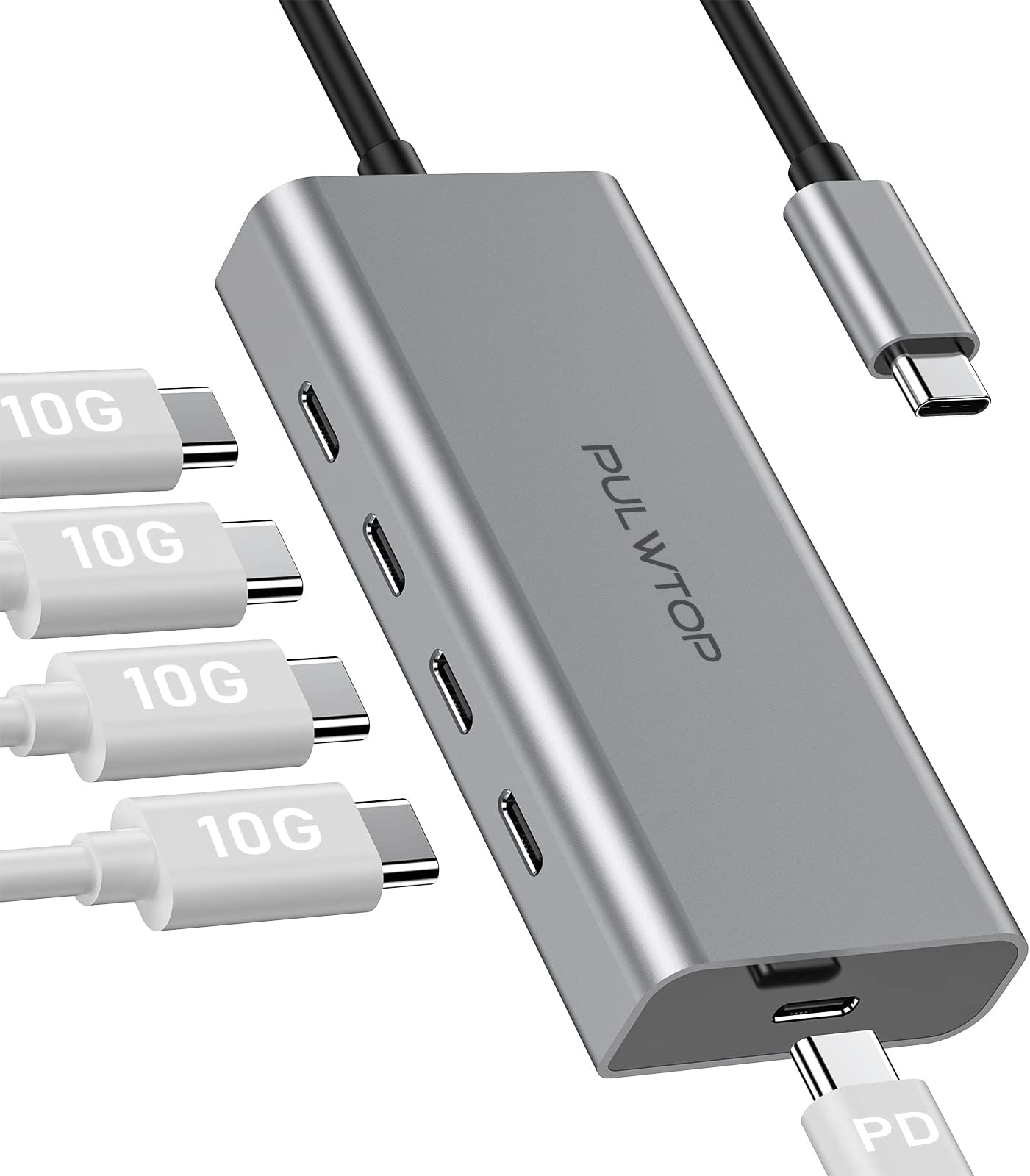 Amazon.com: 4-Port USB C Hub with Detachable Cable, 3 USB 3.2 Gen 2 ...