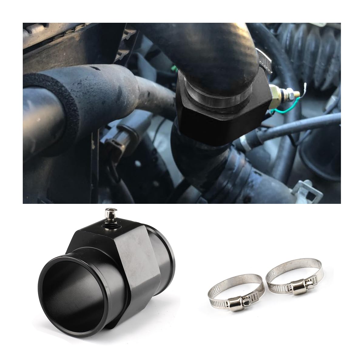Snapklik.com : AICEL Water Temp Hose Adapter, Aluminum Temperature ...