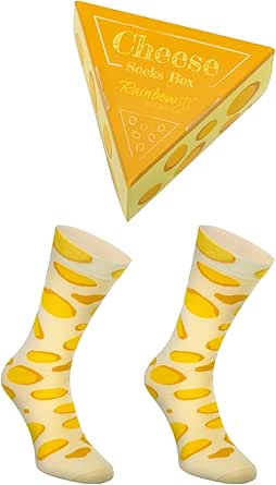 Amazon.com: Rainbow Socks - Women Men Funny Cheese Socks, Next Edition ...