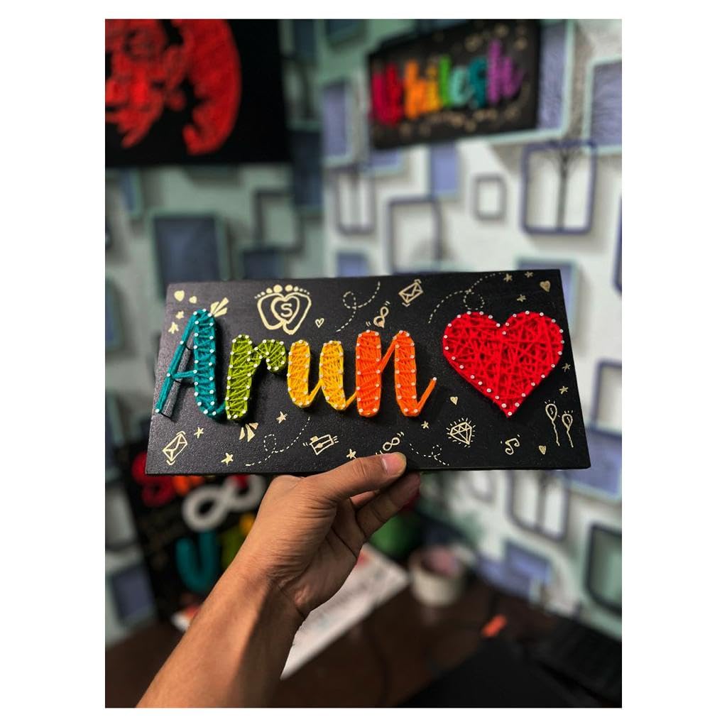 The Beautiful Name String Art Wall Hanging Thread Art for Wedding Gift ...