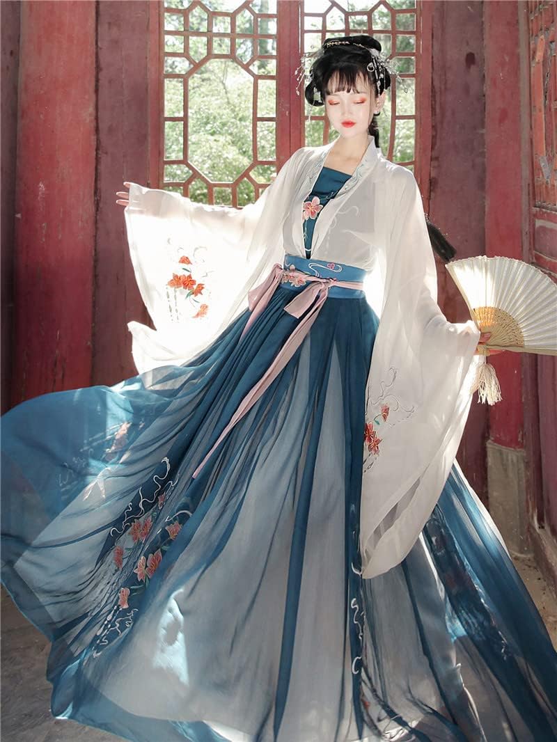 Amazon.com: Quenny Women's Han Chinese clothing Chinese style dress ...