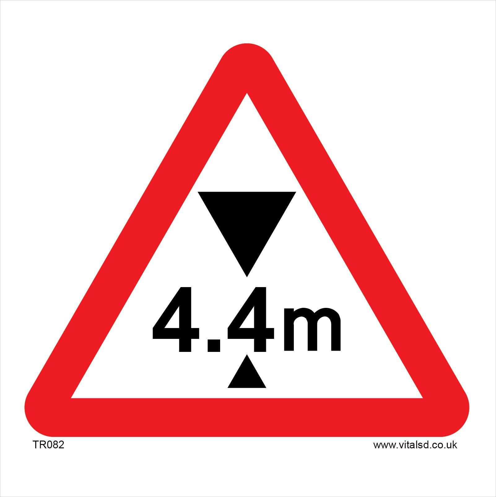 TR082 Traffic Sign 4.4M MAX HEIGHT Signs 600mm x 600mm 10MM EXTRA HEAVY ...