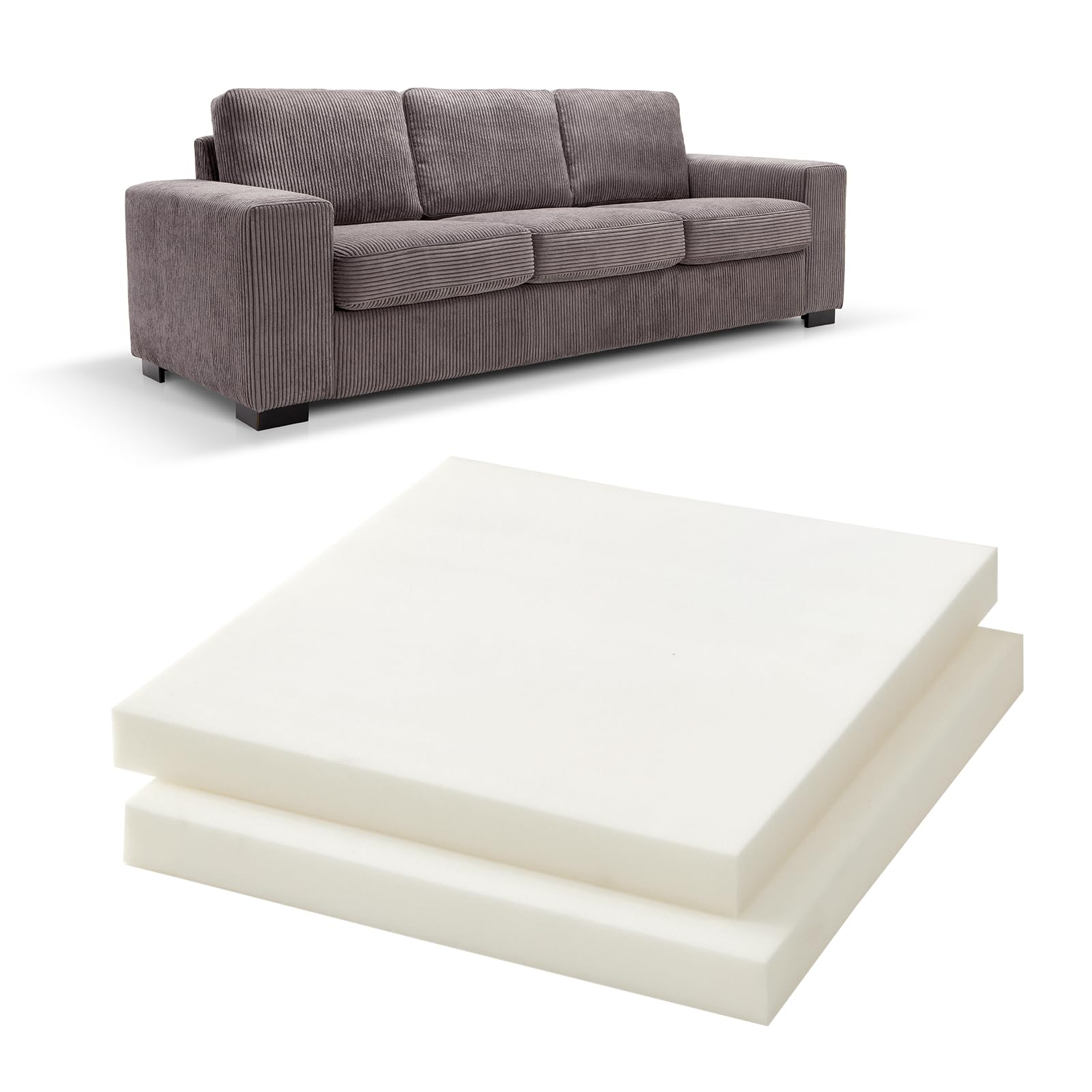 Amazon.com: HIGOGOGO Couch Cushion Support High Density Foam ...