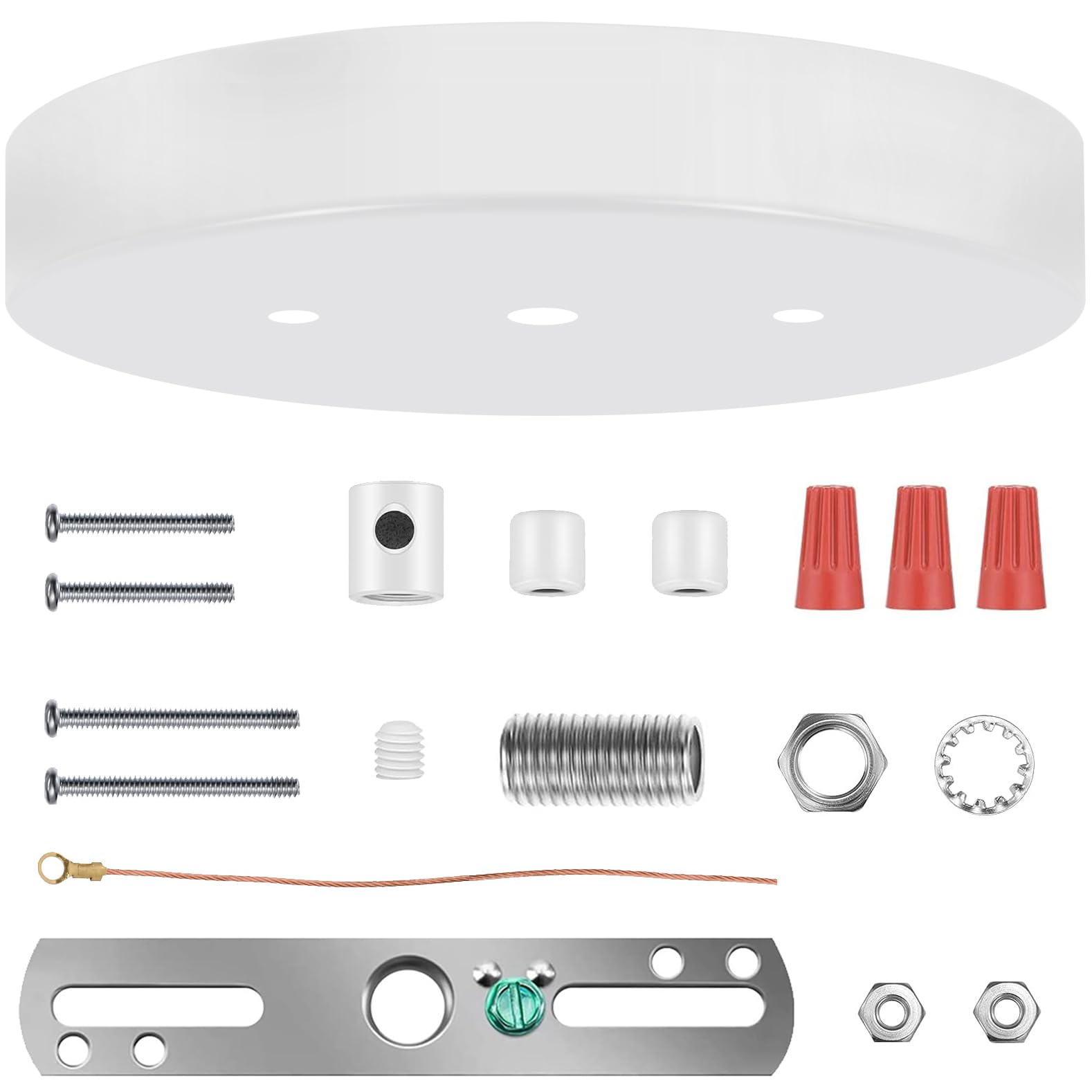 MAYOMAJO 6 Inches Light Fixture Ceiling Canopy Kit Pendant Light Canopy ...