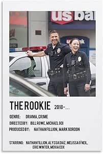 Amazon.com: EHYXTEGX TV Series Poster The Rookie Poster 4 Canvas Poster ...