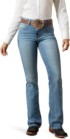 ARIAT Women High Rise Rowyn Boot Cut Jean at Amazon Women's Jeans store