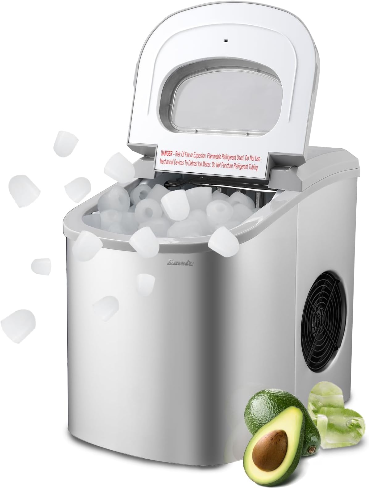 Amazon.com: Countertop Ice Maker Nugget pebble Ice Maker Machine ...