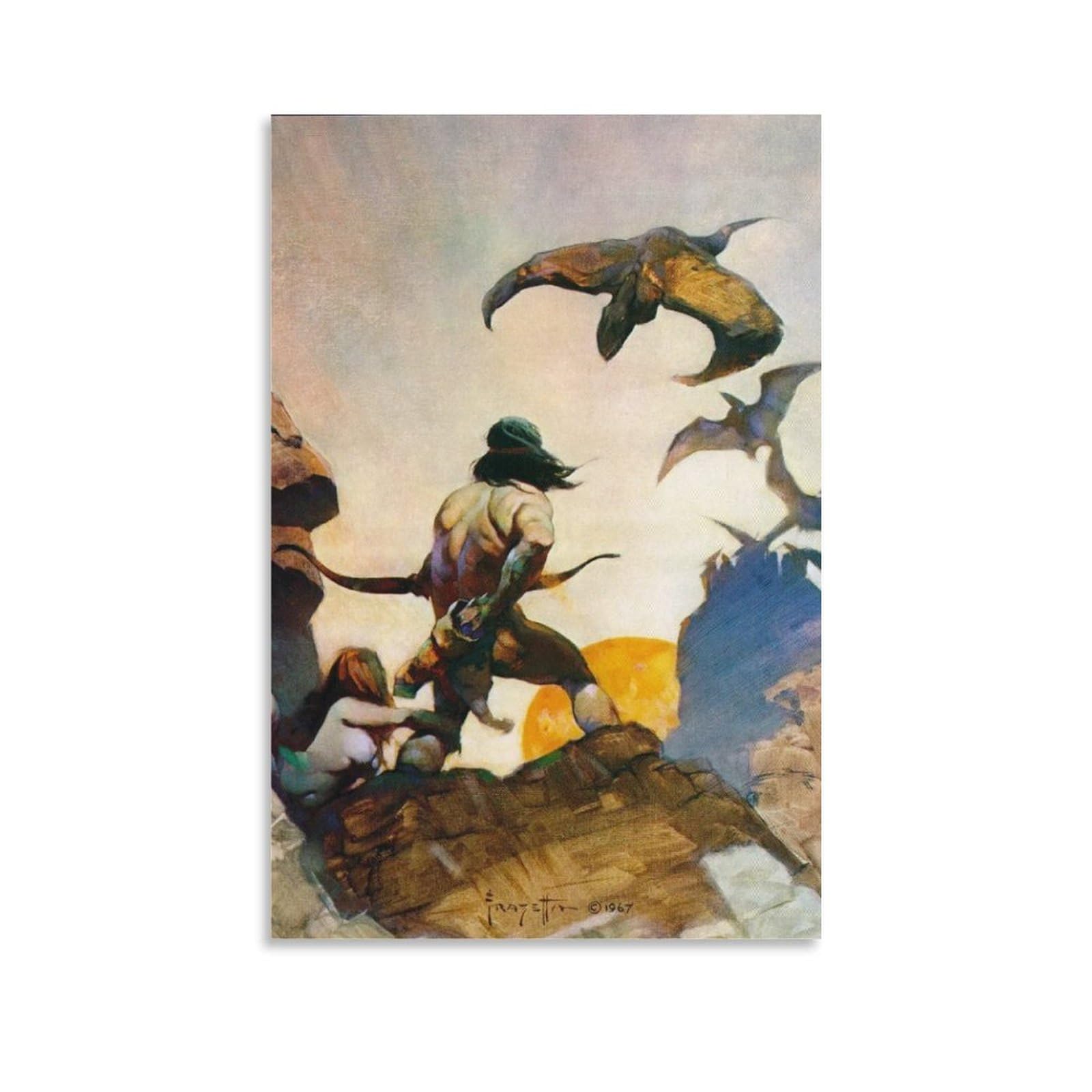 Amazon.com: Frank Frazetta Art Print Poster Bird Artworks Canvas Poster ...
