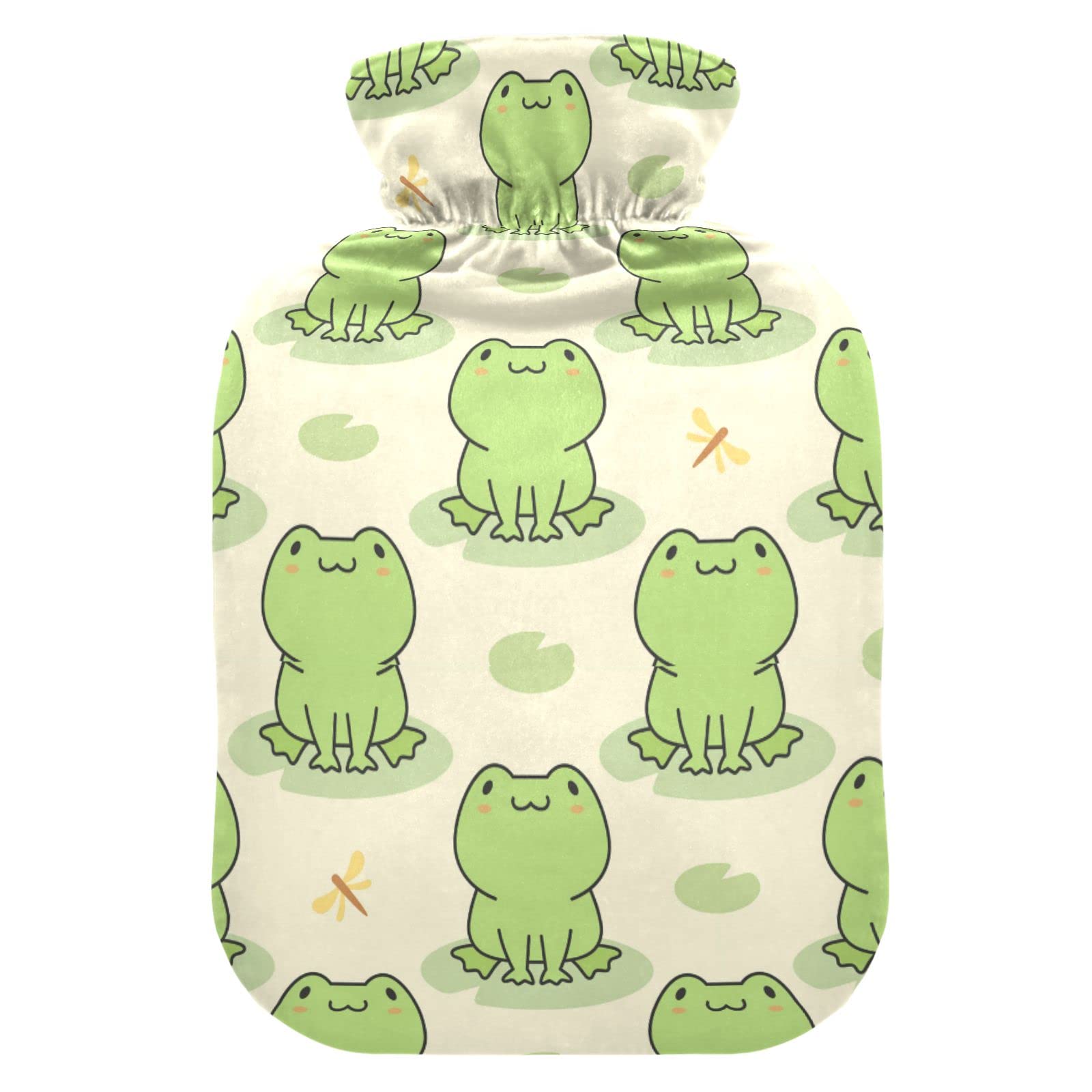 Cute Frog Hot Water Bottle with Cover Hot Water Bottles for Pain Relief ...