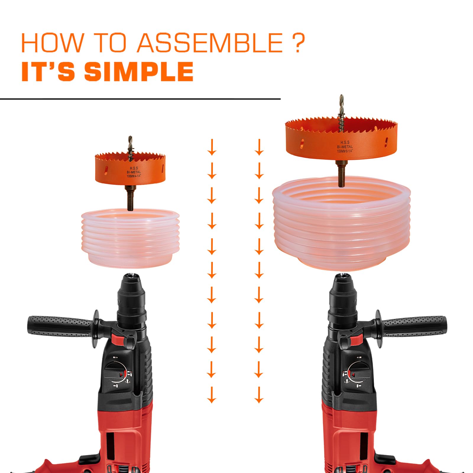 Snapklik.com : 4.25 Hole Saw 6.25 Hole Saw For Recessed Lights, 4-1/4 ...