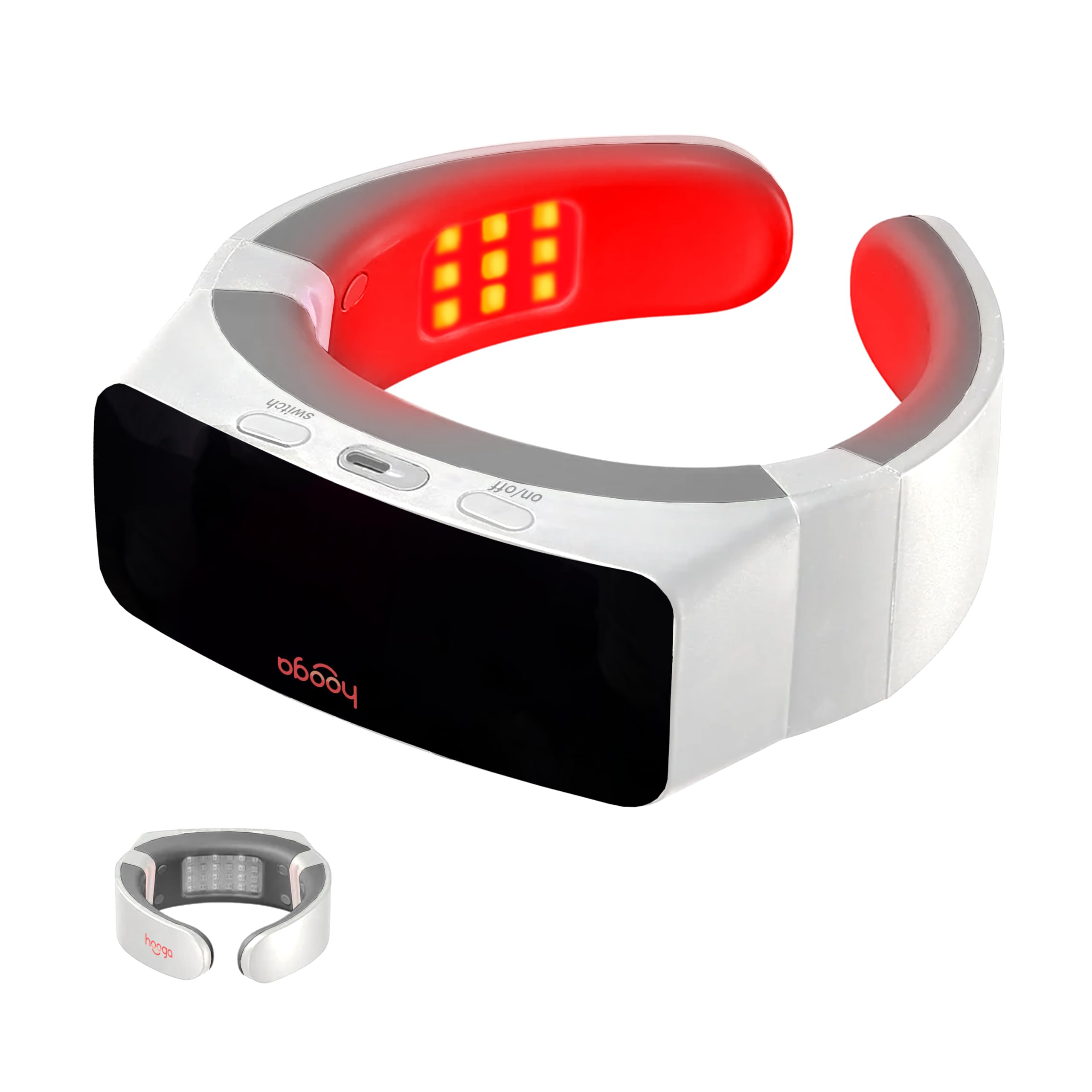 Snapklik.com : Hooga Red Light Therapy For Neck, Compact & Rechargeable ...