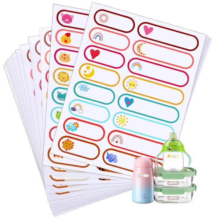Snapklik.com : 480 Pcs Baby Bottle Labels For Daycare,Waterproof Name ...