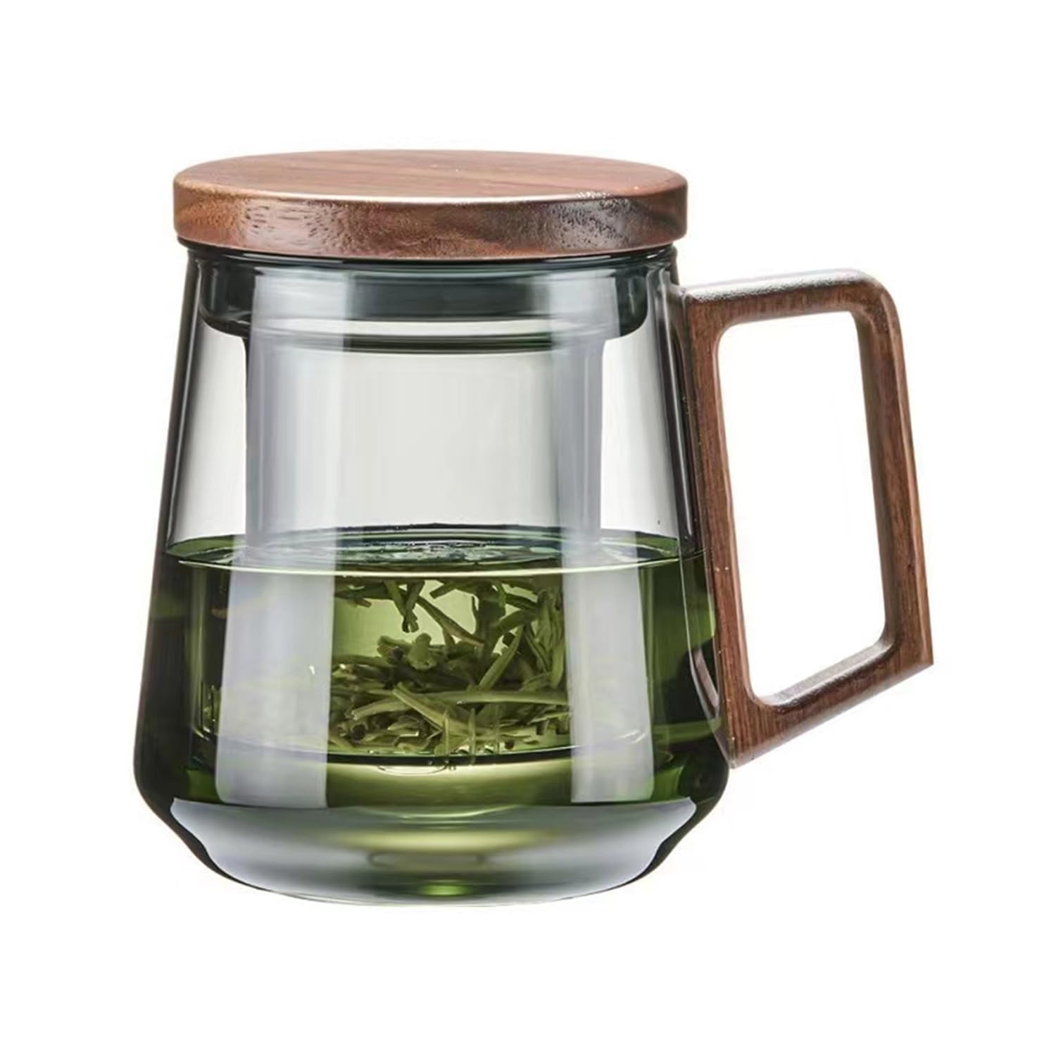 Amazon.com: MULAPOH Tea Cup with Infuser and Lid, 18.5 Ounce Glass ...