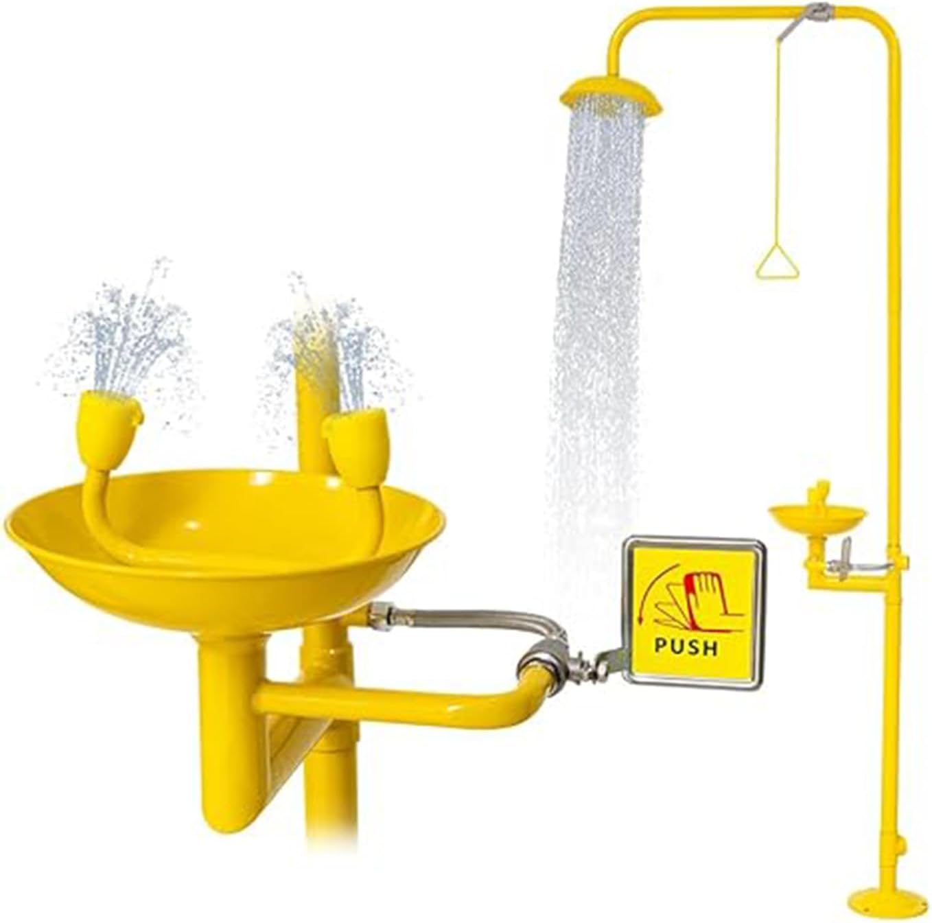 Amazon.com: Forcecar Emergency Shower Eyewash Station afety Shower Eye ...