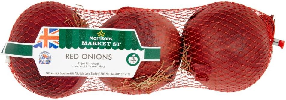 Red Onions 3 pack : Amazon.co.uk: Grocery