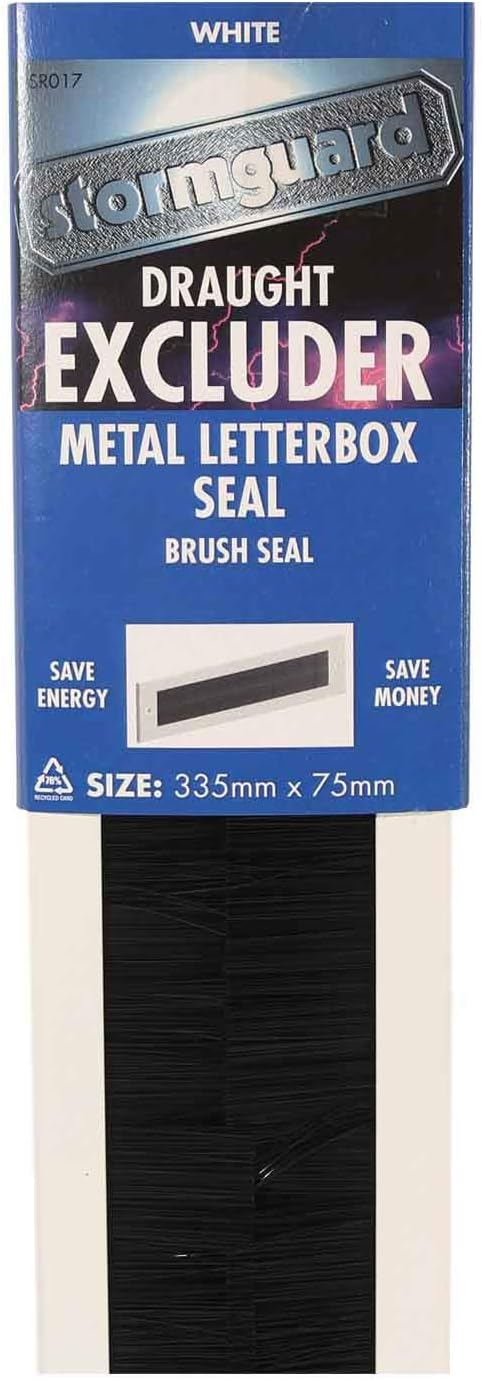 Stormguard Letterbox Draught Excluder Seal Brush with Flap Letter Box ...