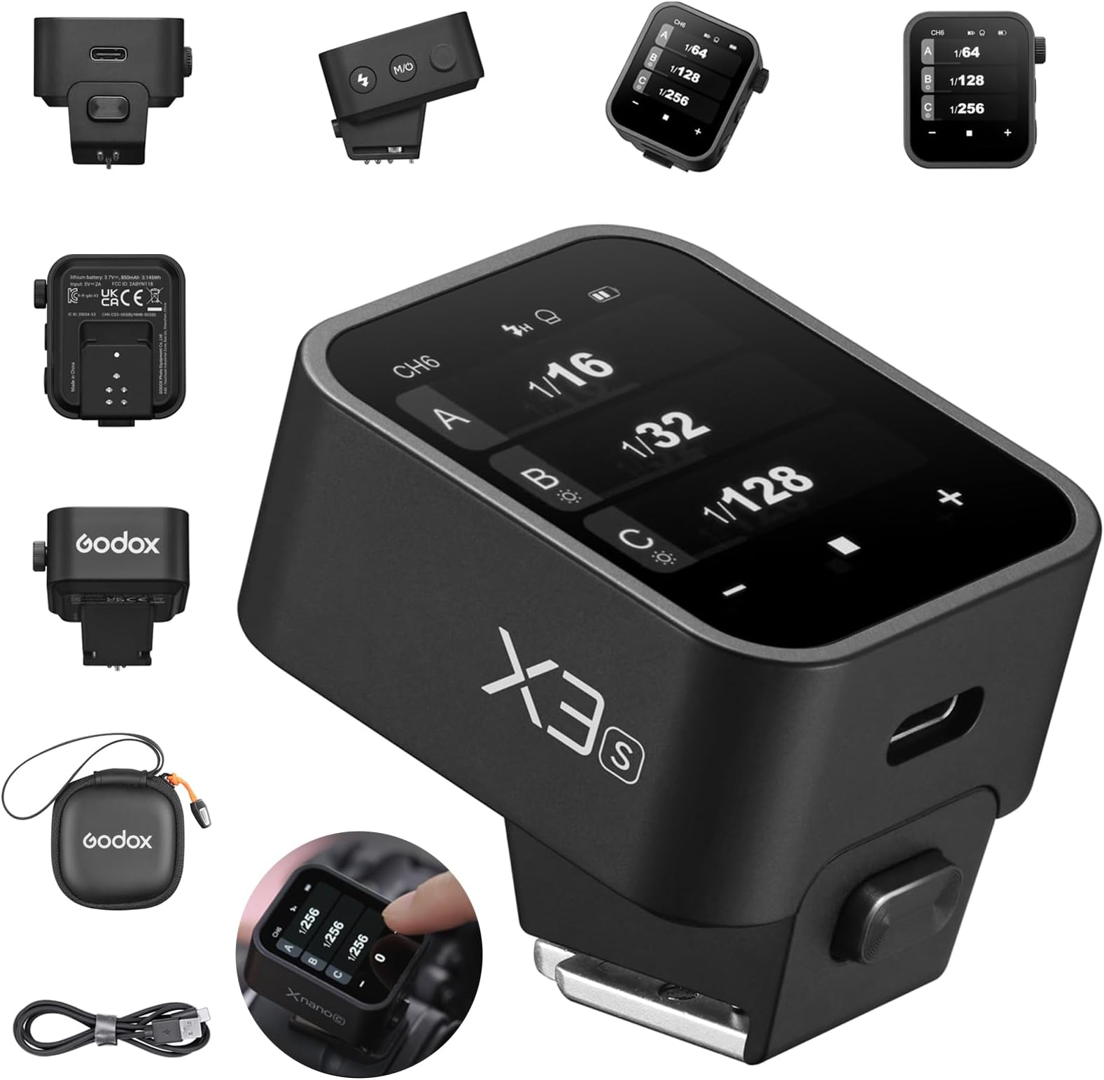 Amazon.com : Godox X3-S TTL Wireless Flash Trigger for Sony Camera ...