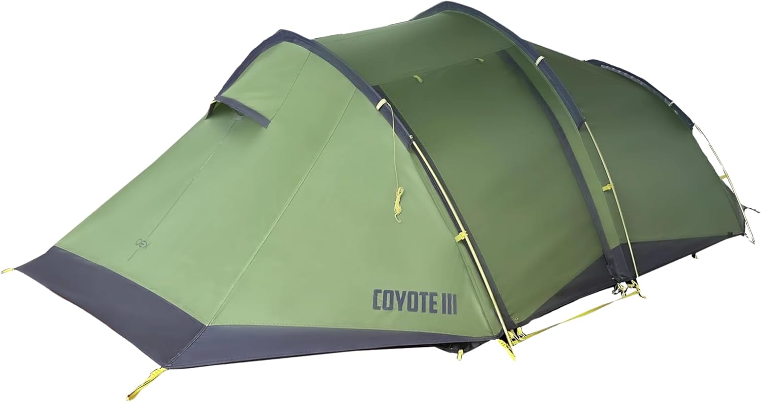 OEX Coyote III 3 Man Technical Tent with Separate Bedroom, 3 Person ...