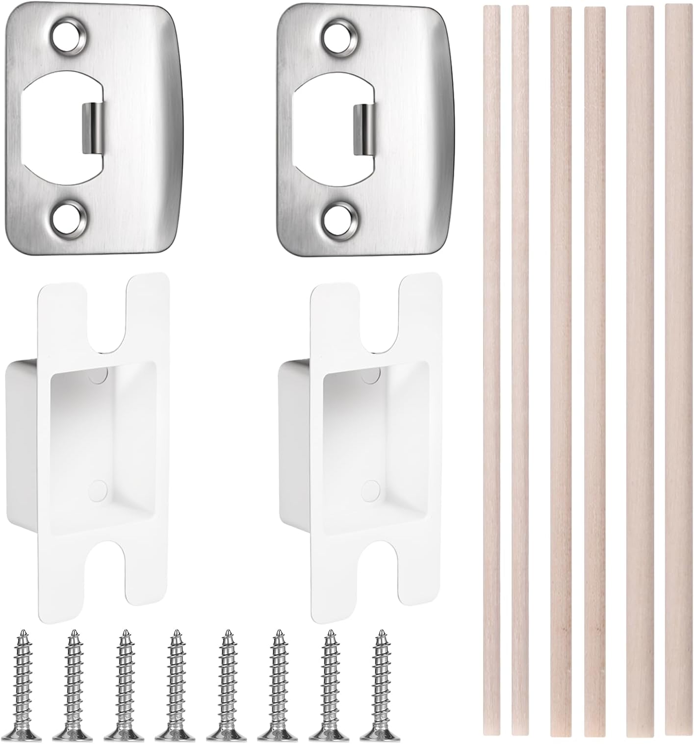 Door Lock Installation Kit with Spacer Shim, Standard Door Lock Strike ...