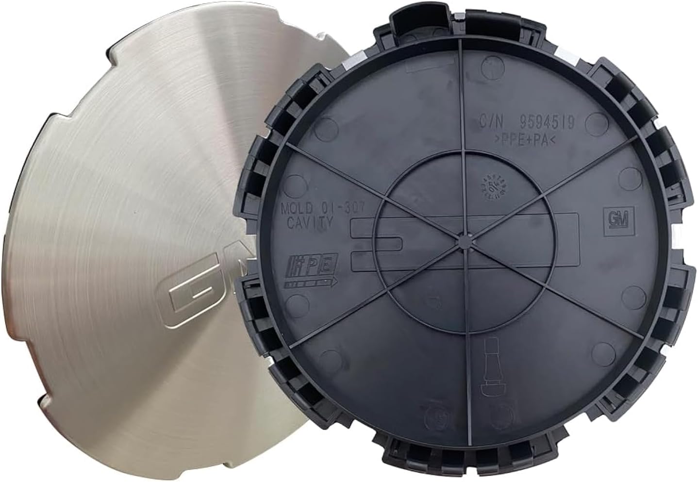 Amazon.com: Brushed Silver Wheel Center Cap Hub Cap 9594519#9595216 for ...