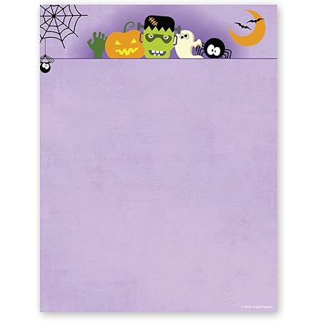 Amazon.com: Great Papers! Painted Pumpkin Letterhead, 80 count, 11" x 8 ...
