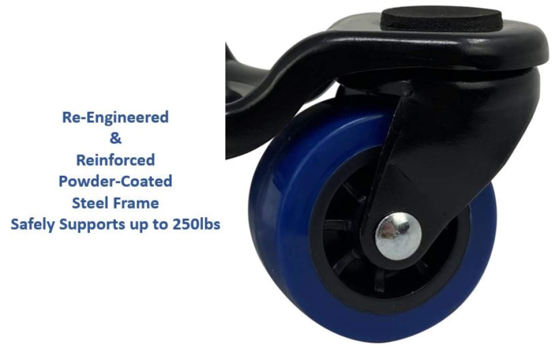 Snapklik.com : Shepherd Hardware Vibrant Blue Series 3670E Tri-Dolly