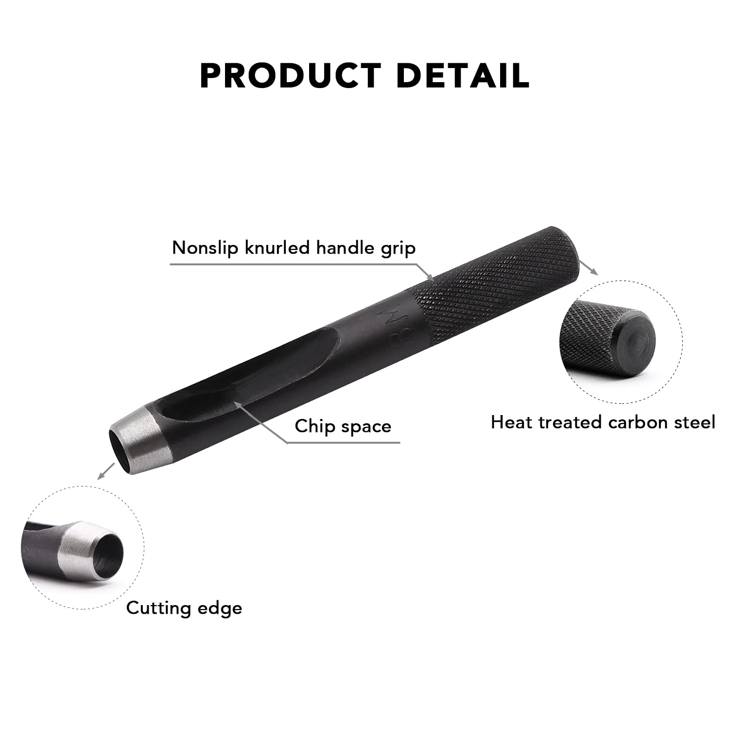 Tlimus 9 Pieces Heavy Duty Round Punch Set?3mm-12mm? with a Free ...