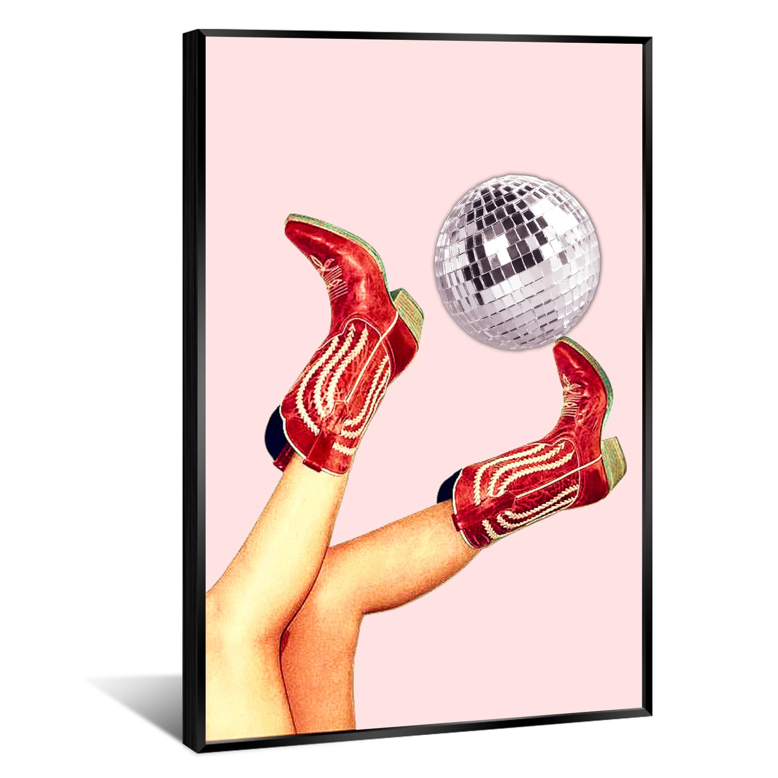 Amazon.com: AWTJIS Cowgirl Boots Posters Cool Funky Country Western ...