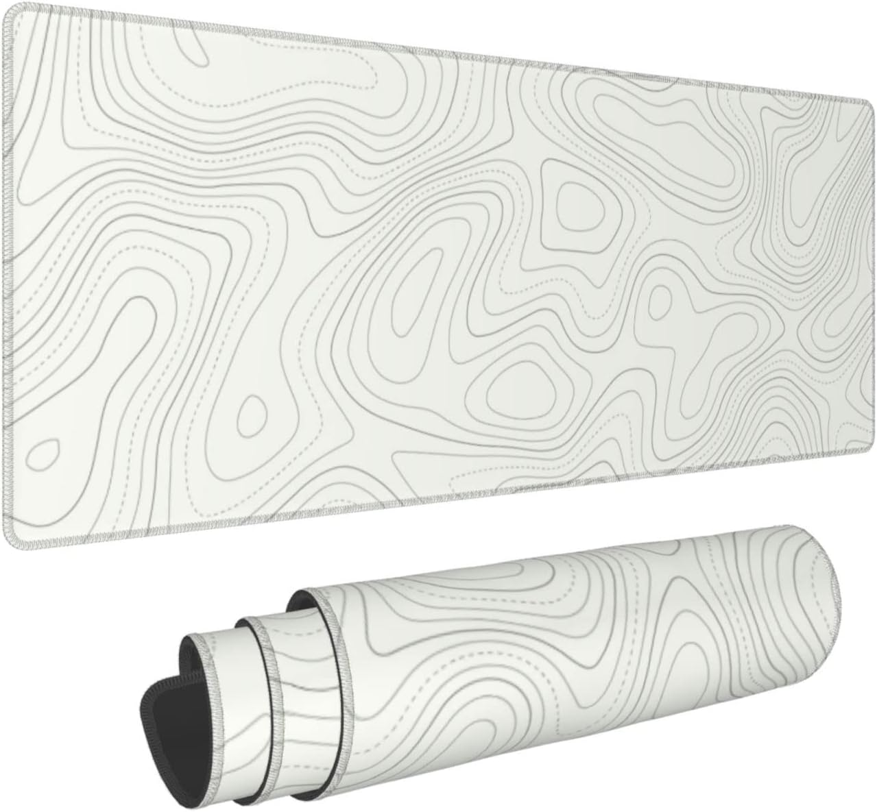 Amazon.com: Large Gaming Mouse Pad, Topographic Map XL Mousepad ...