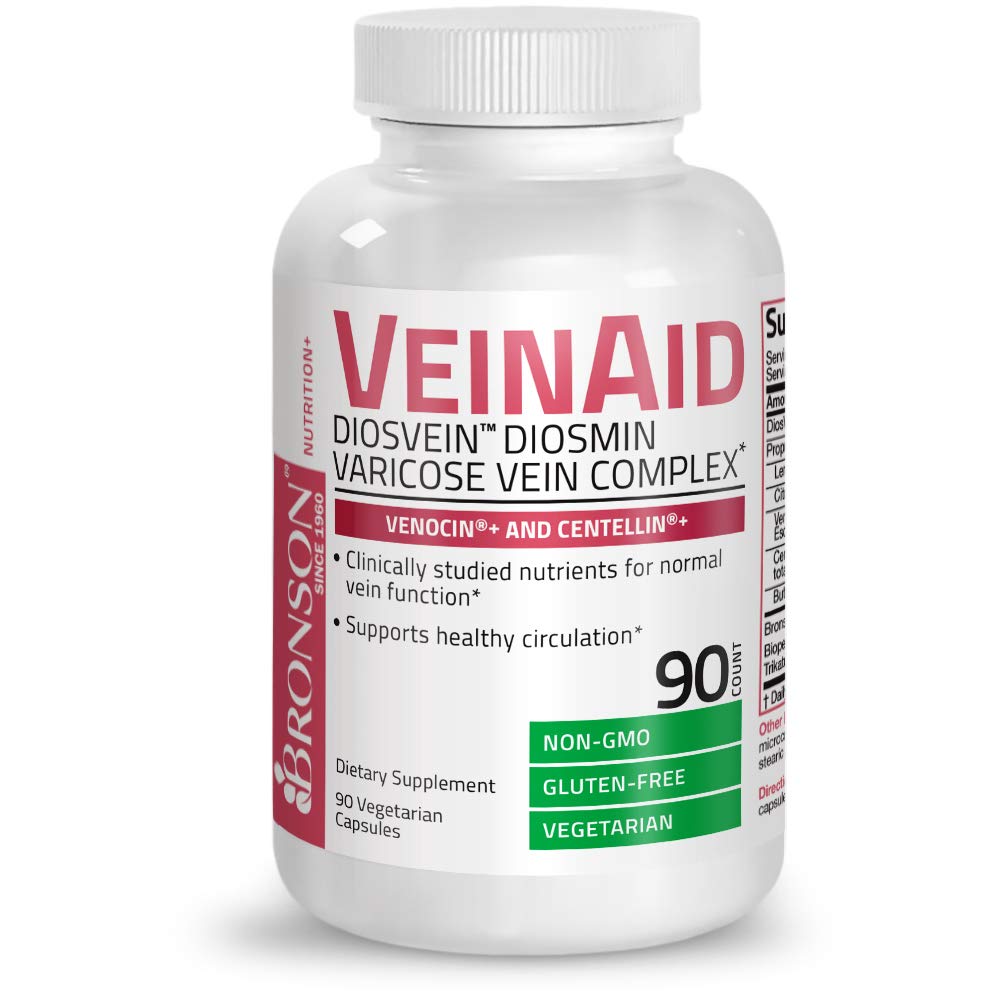 Bronson VeinAid DiosVein Diosmin Varicose Vein Complex with Venocin ...
