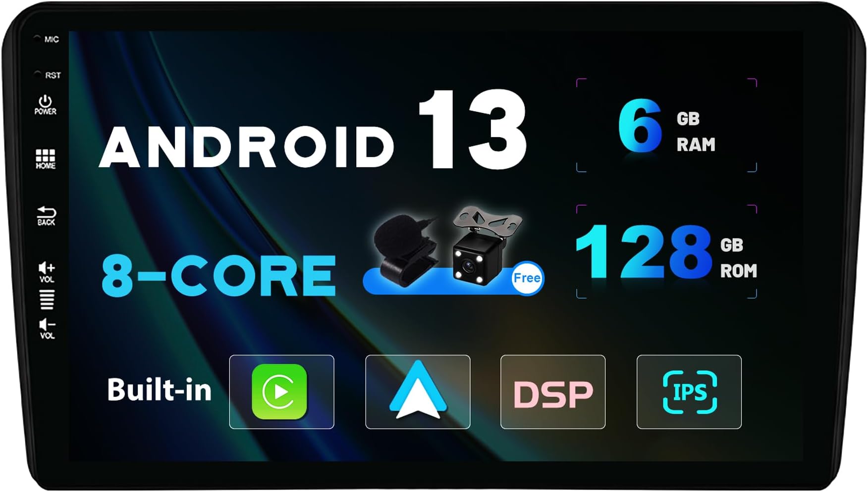 XTRONS Octa-Core Car Stereo Android 13 Radio Player 8 inch IPS HD GPS ...