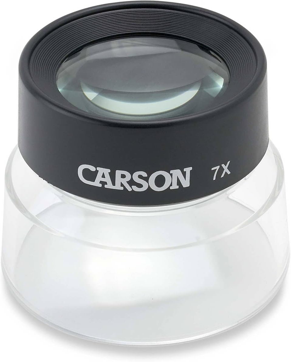 Amazon.com: Carson LumiLoupe 7x Pre-Focused Stand Magnifier Loupe (LL ...