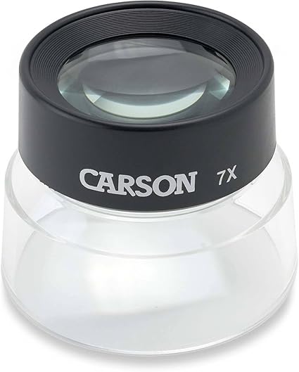 Amazon.com: Carson LumiLoupe 7x Pre-Focused Stand Magnifier Loupe (LL ...