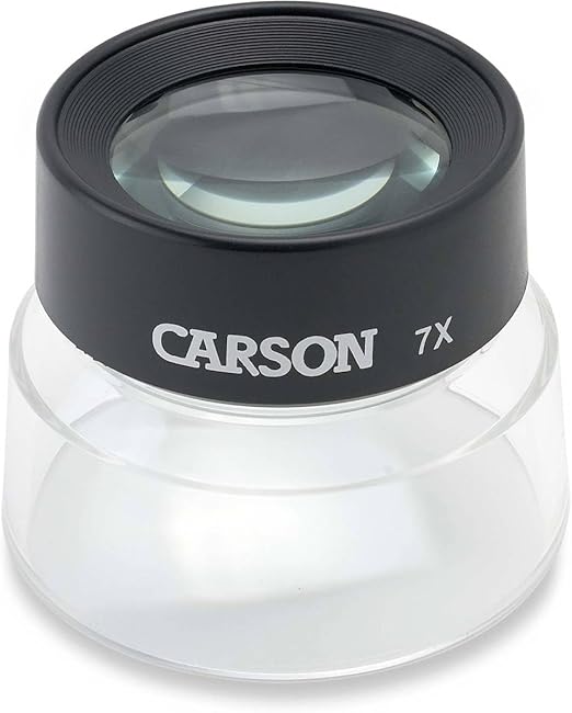 Amazon.com: Carson LumiLoupe 7x Pre-Focused Stand Magnifier Loupe (LL ...