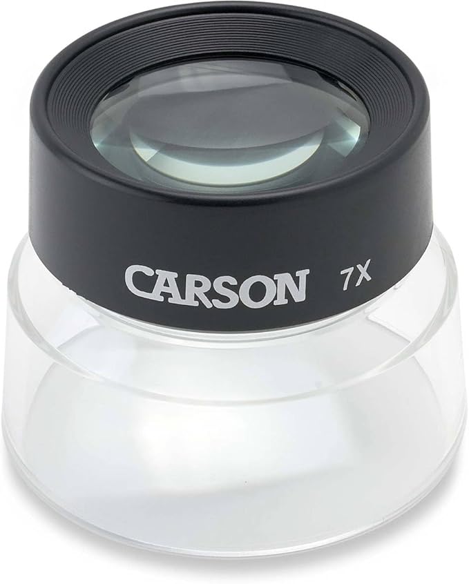 Amazon.com: Carson LumiLoupe 7x Pre-Focused Stand Magnifier Loupe (LL ...