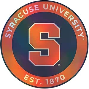 Amazon.com: Syracuse Orange 6-Inch Holographic Vinyl Decal Sticker ...