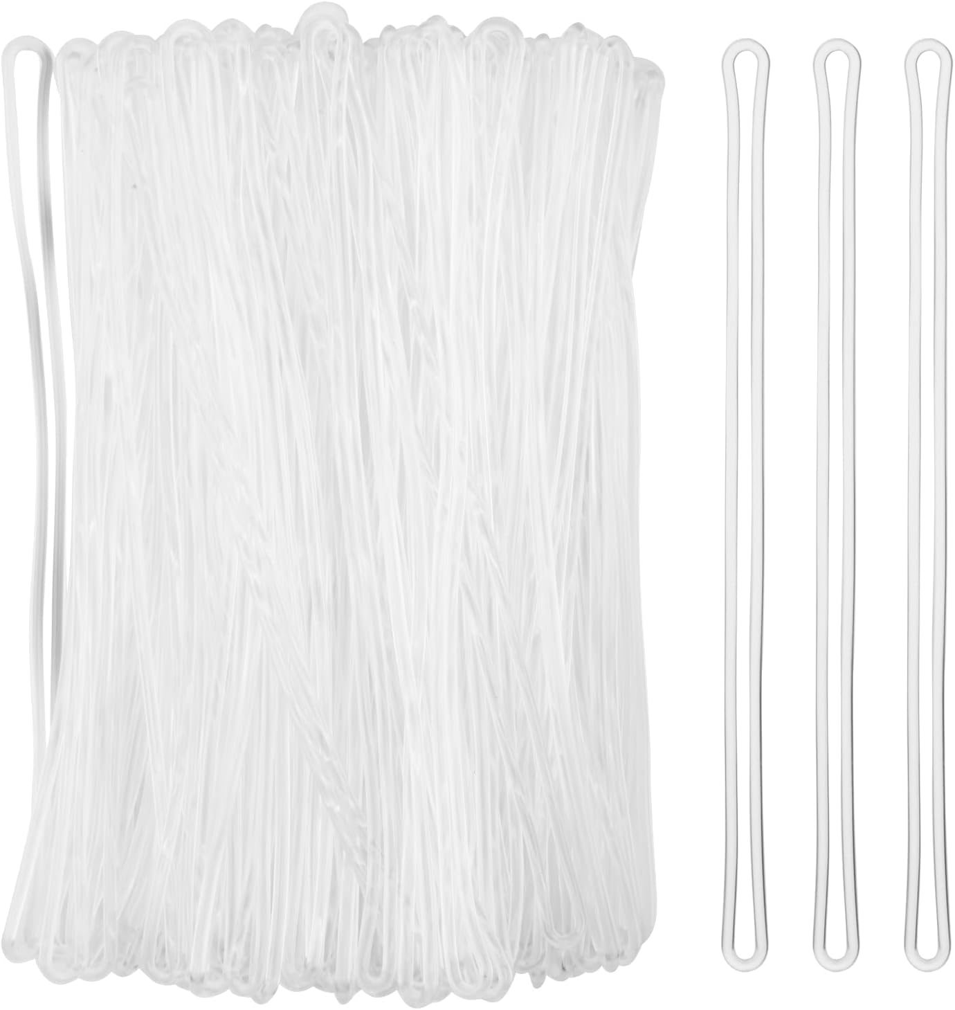 Amazon.com: AKOAK 50 Pcs/Pack 6.29"/160cm Clear Plastic Travel Luggage ...