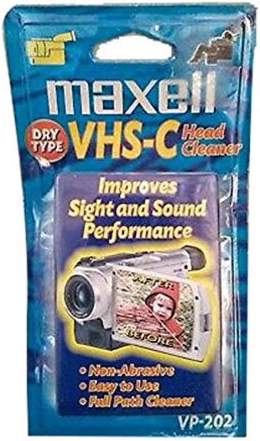 Maxell VHS-C Dry Head Cleaner (VP-202) : Amazon.ca: Electronics