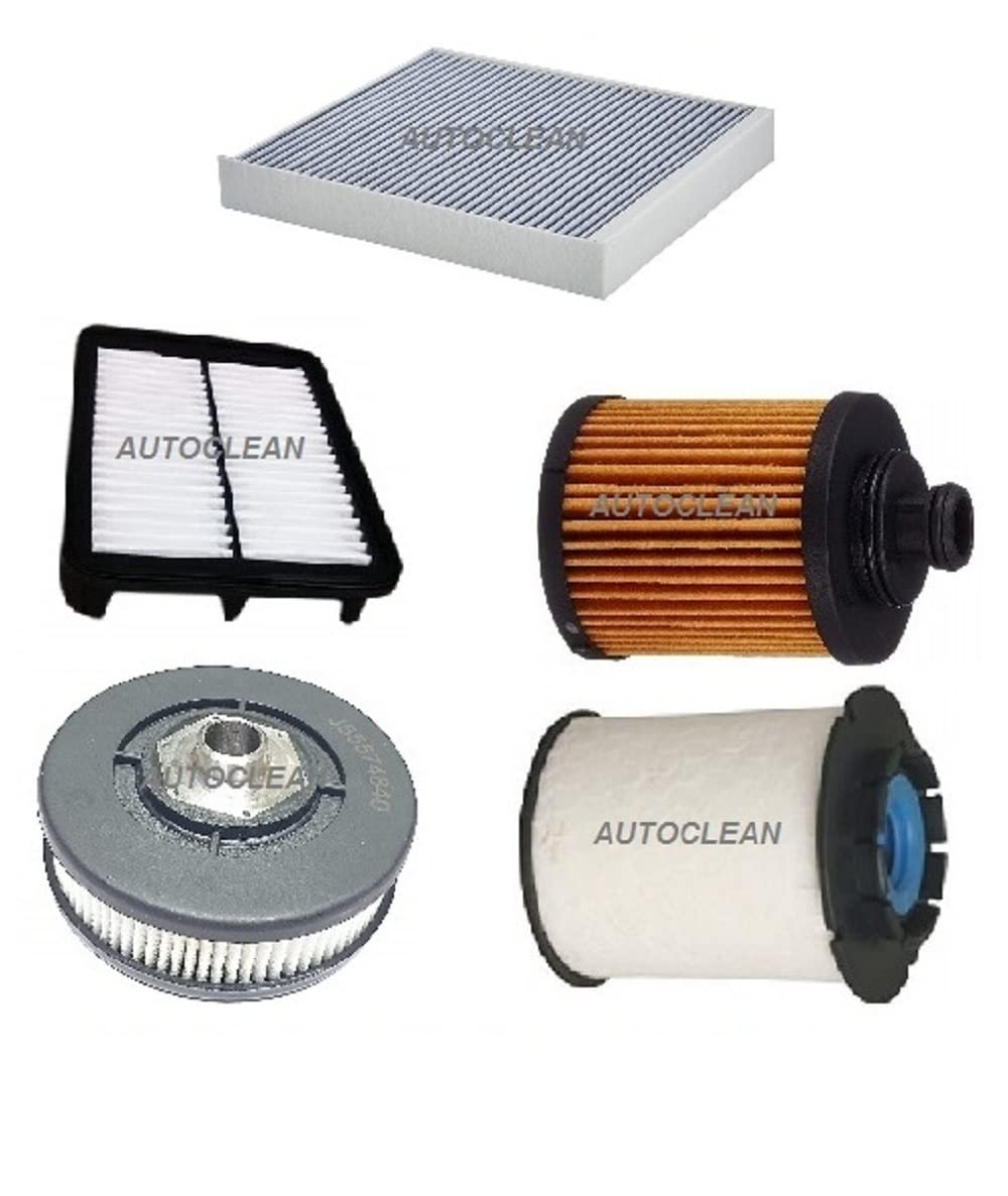 Autoclean Oil Filter + AC Filter + Air Filter + Diesel Filter + Cam ...