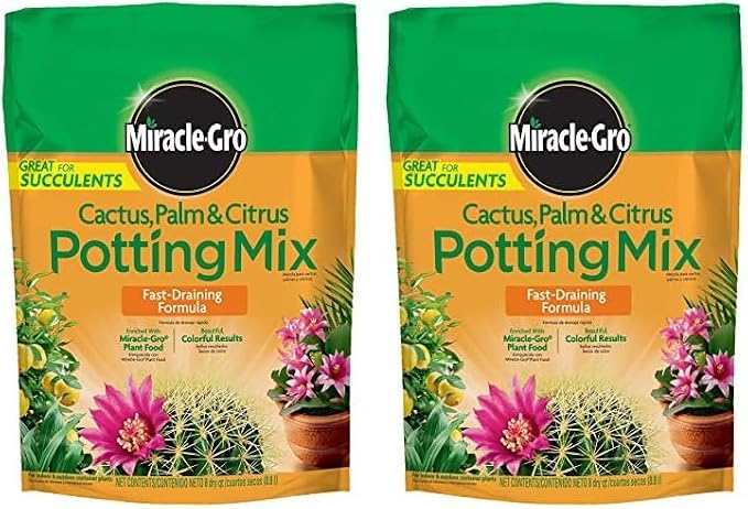 Amazon.com: Miracle-Gro Cactus, Palm and Citrus Potting Mix, for Indoor ...