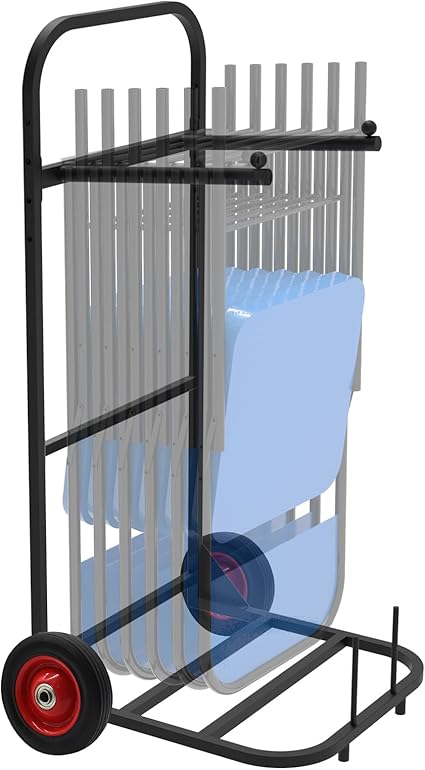 Amazon.com: Folding Chair and Table Cart, Small-Sized Chair Storage ...