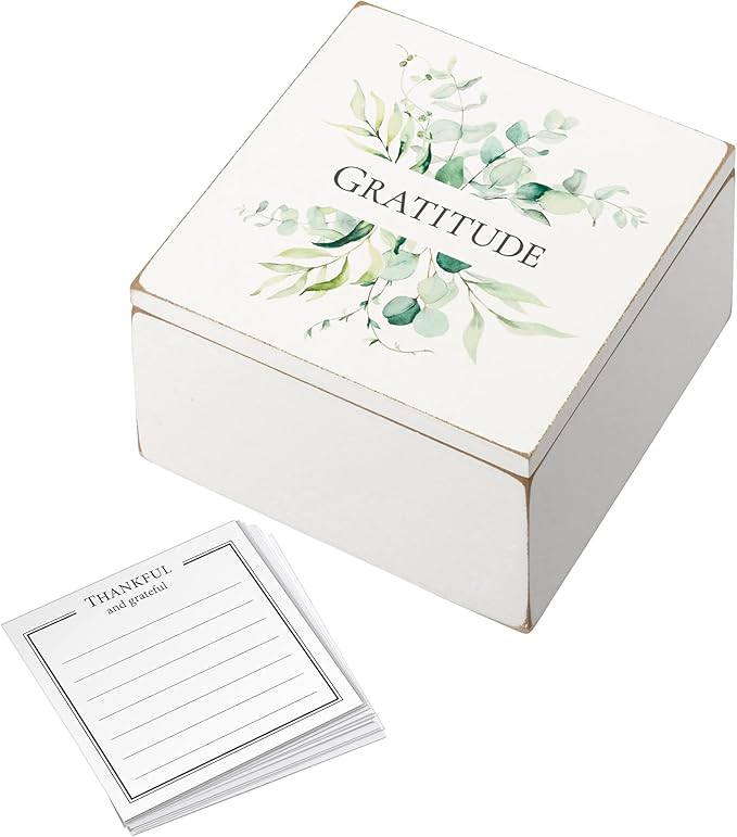 Amazon.com: Lillian Rose Rustic Botanical Gratitude Box With 30 Note ...