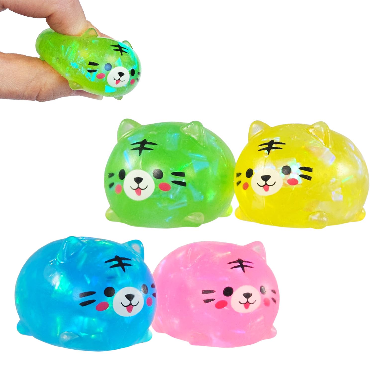 Amazon.com: Bitty Kitty Squishy Fidget Toy- Cat Stress Ball for Kids ...