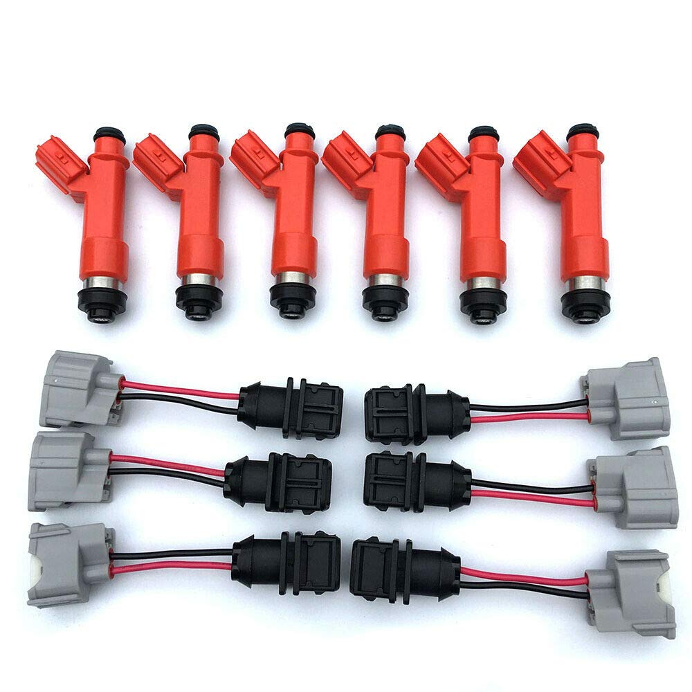Amazon.com: 6PC 850cc Fuel Injectors For Nissan Skyline RB20DET ...
