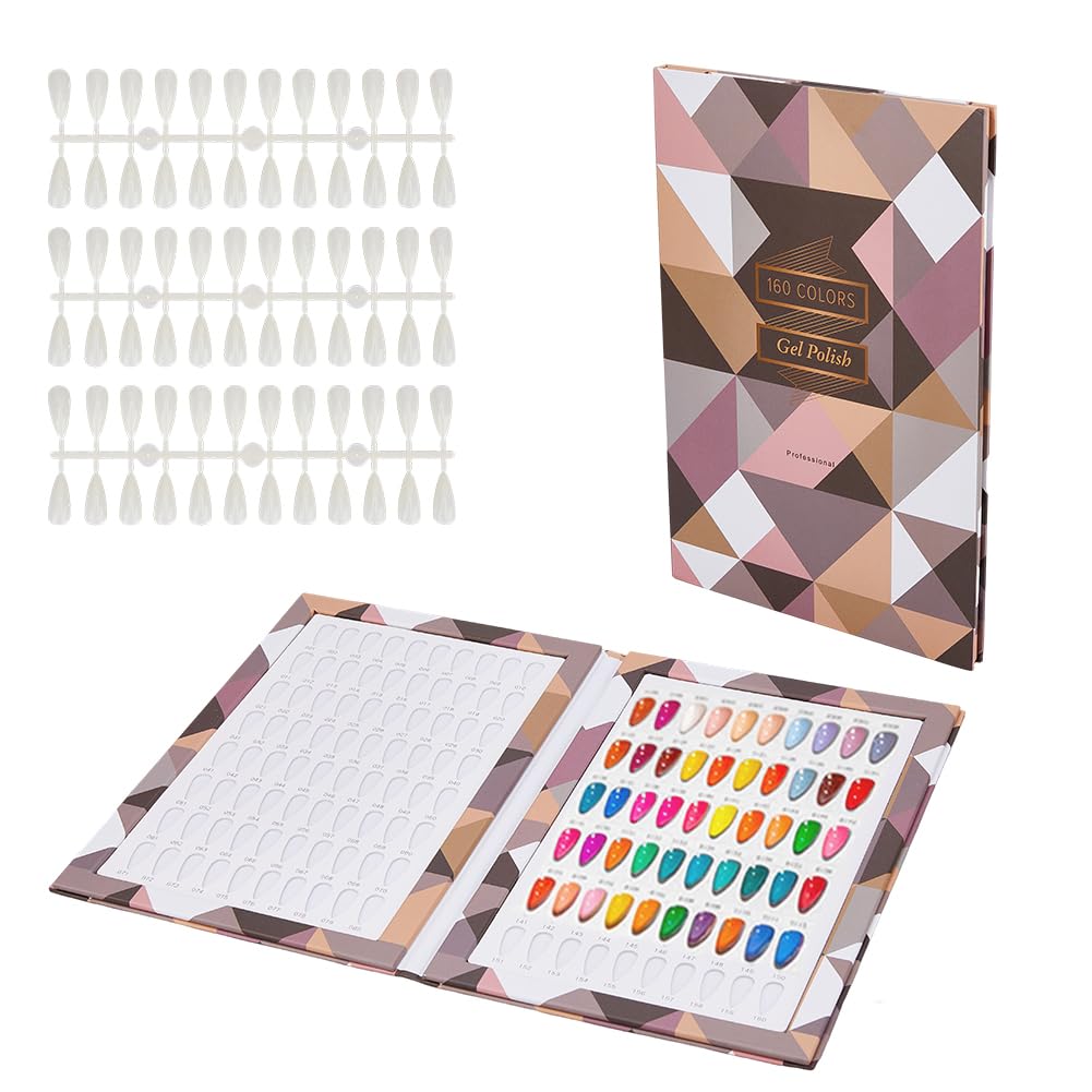 Amazon.com : SUPERFINDINGS Nail Colors Book Nail Color Display Book ...