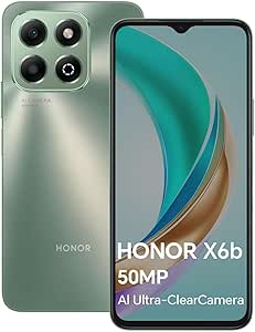 HONOR X6b Smartphone, 4 GB, 128 GB, 5200-mAh-Akku, 50-MP-Kamera, 16,56 cm , 90 Hz, TFTLCD ...