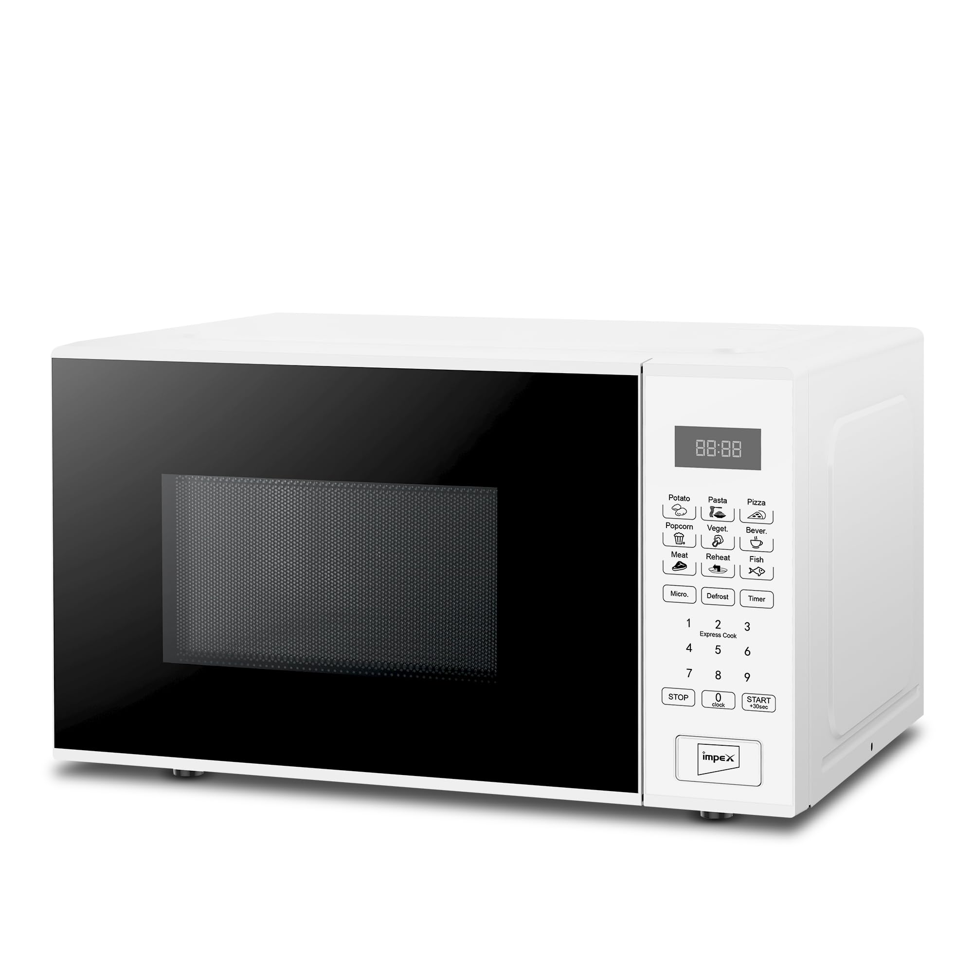 Impex 30L Digital Microwave Oven Stylish Push Button Glass Door ...