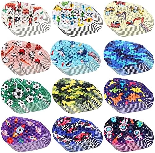 Amazon.com: 120 Pcs Adhesive Eye Patches for Kids Boys, 12 Styles Eye ...