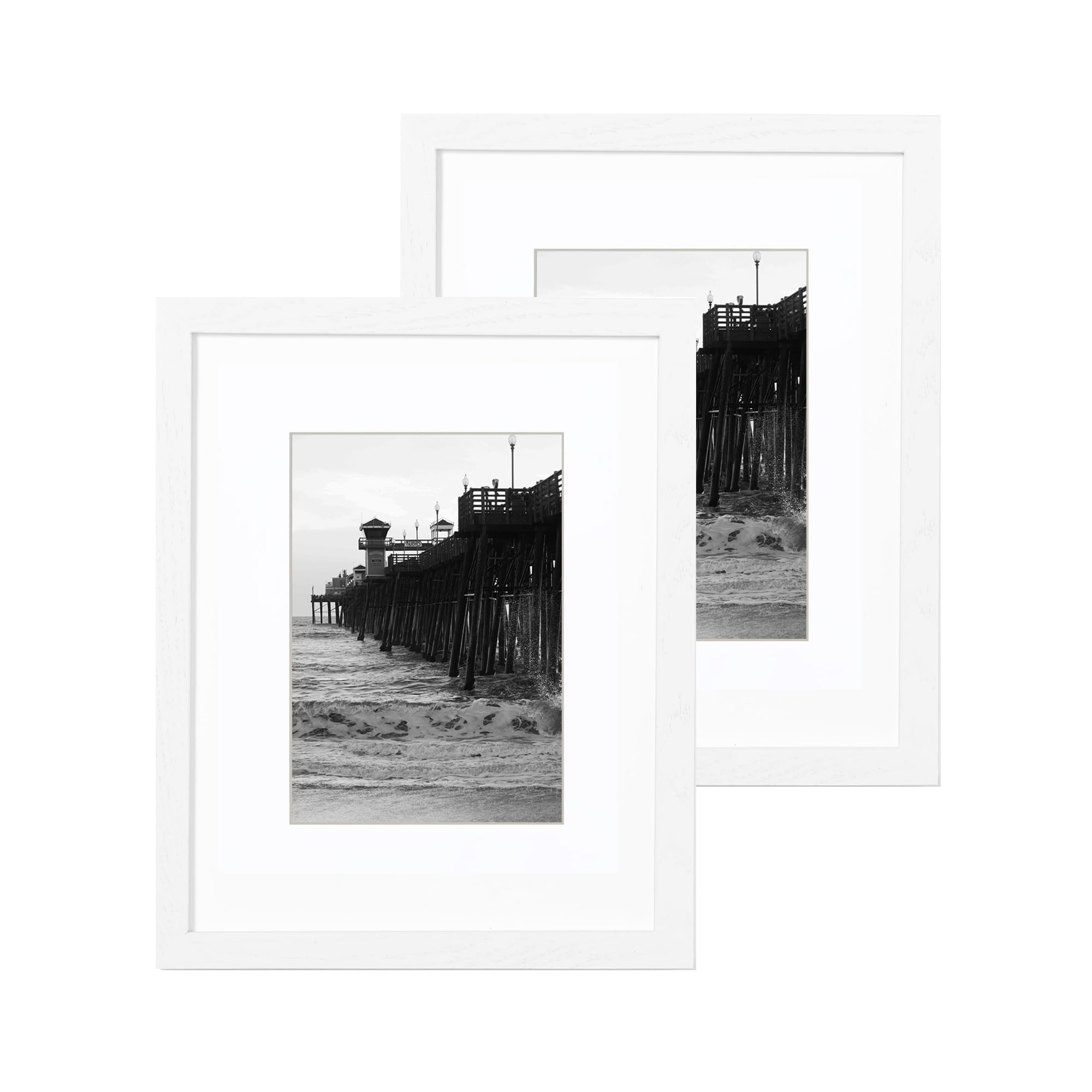 Amazon.com - TKYGU11x14 Picture Frame mat to 8x10 set of 2 White ...